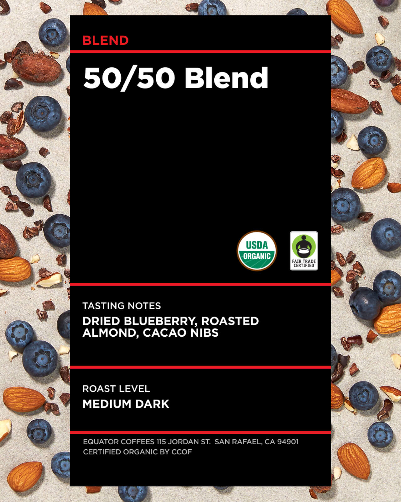 50/50 Blend | Fair Trade Organic | Equator Coffees