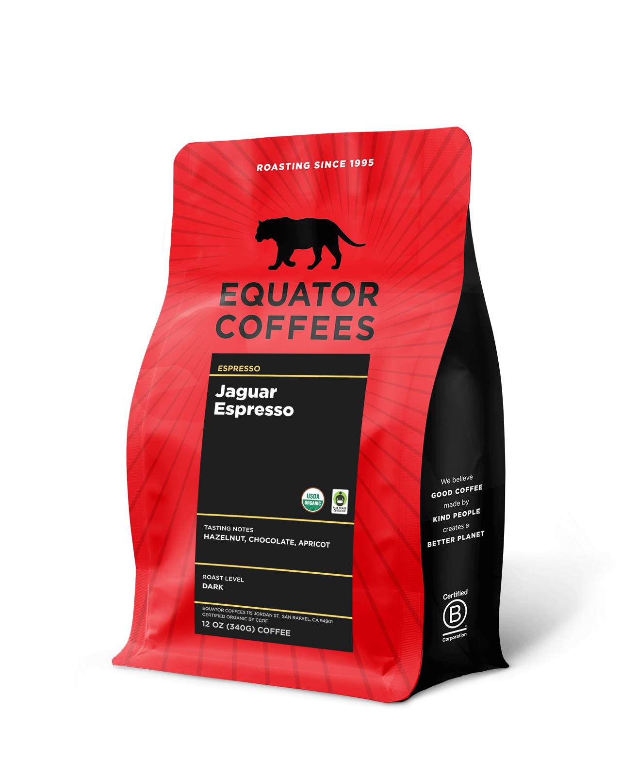 Jaguar Espresso | Fair Trade Organic | Equator Coffees