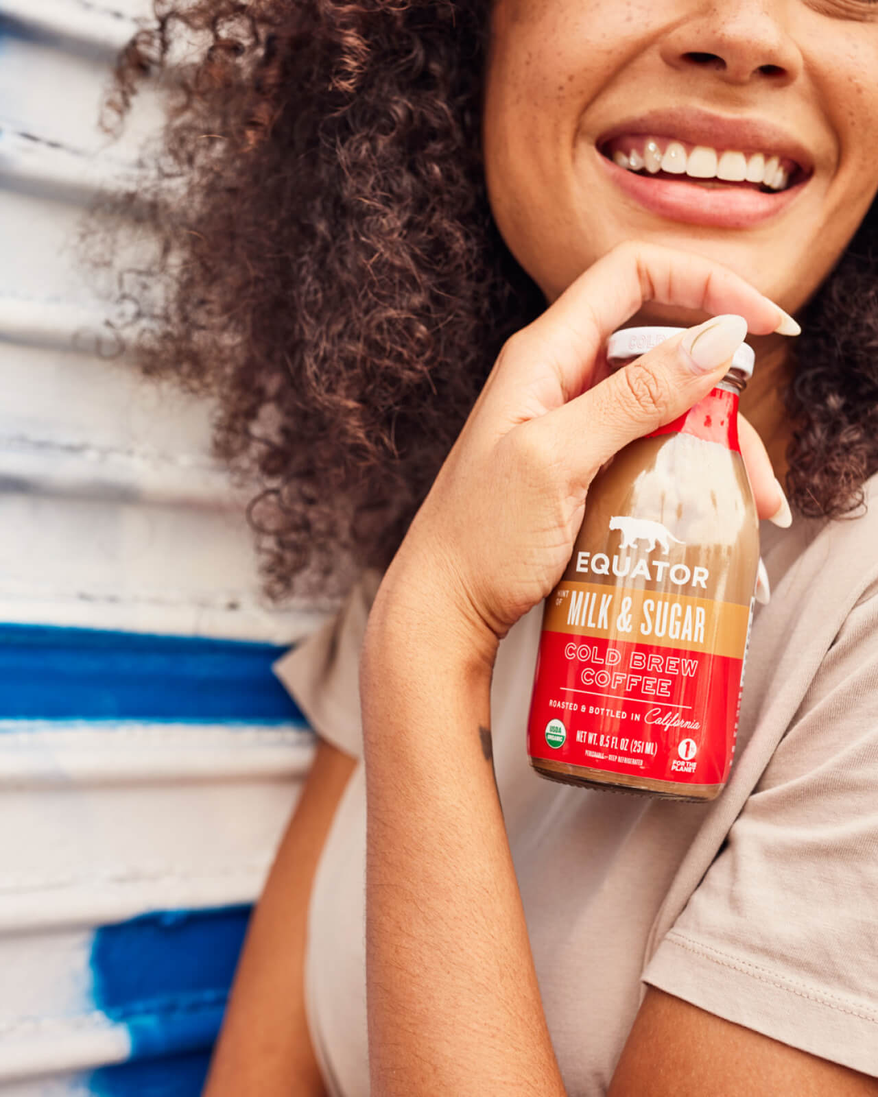 Milk & Sugar Organic Cold Brew | 8.5oz Bottle | Equator Coffees