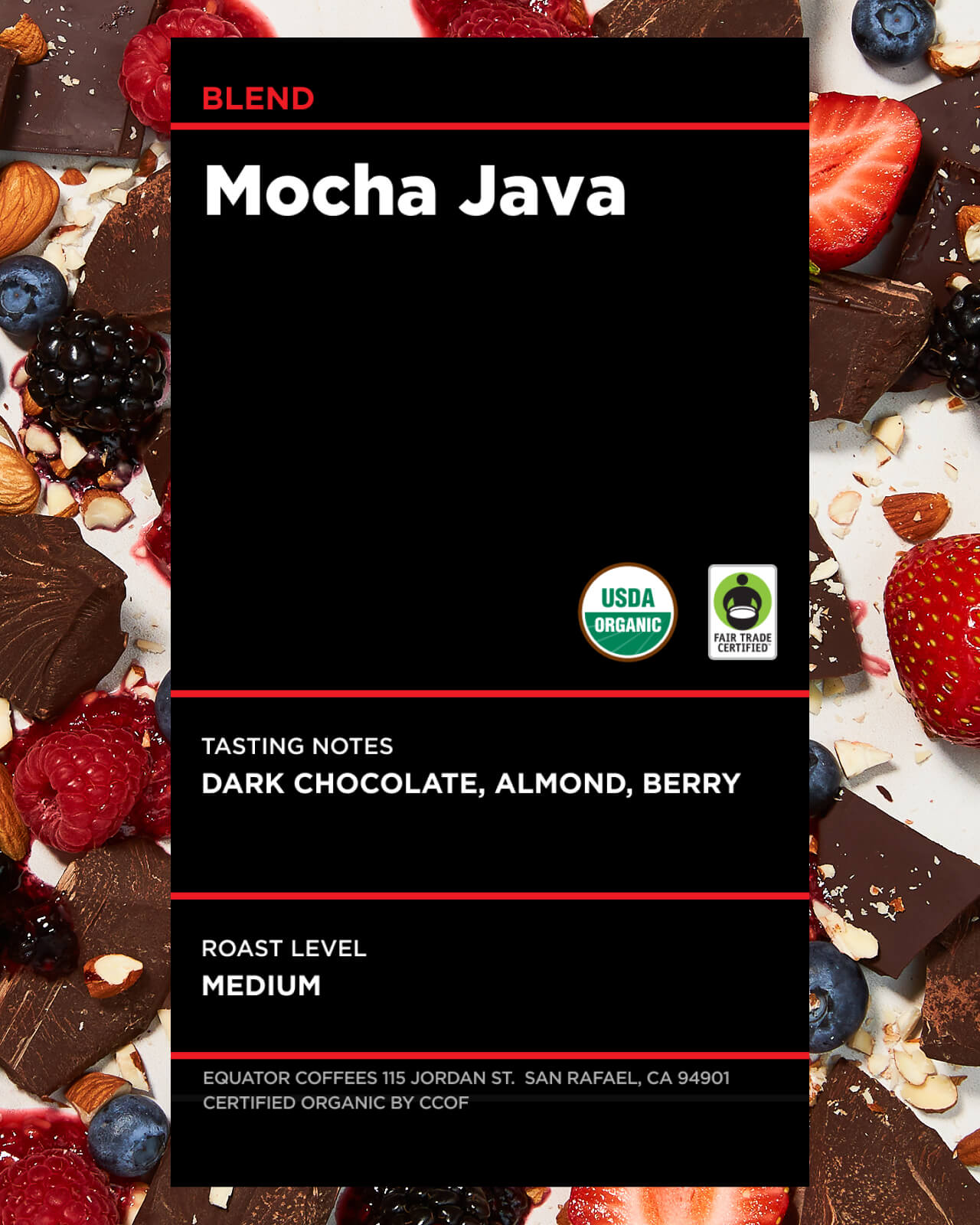 Mocha Java Blend | Fair Trade Organic | Equator Coffees