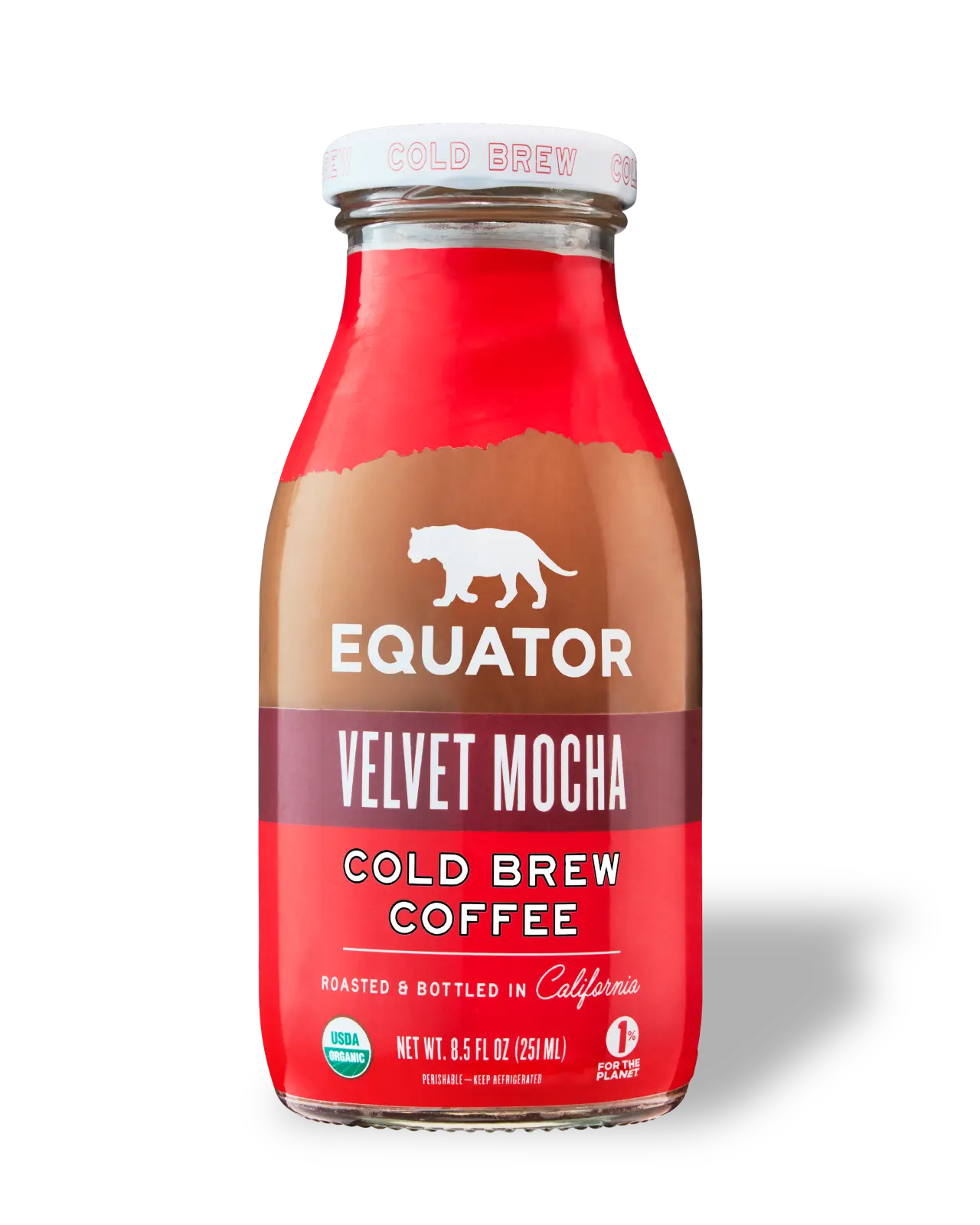 Velvet Mocha Organic Cold Brew | 8.5oz Bottle | Equator Coffees